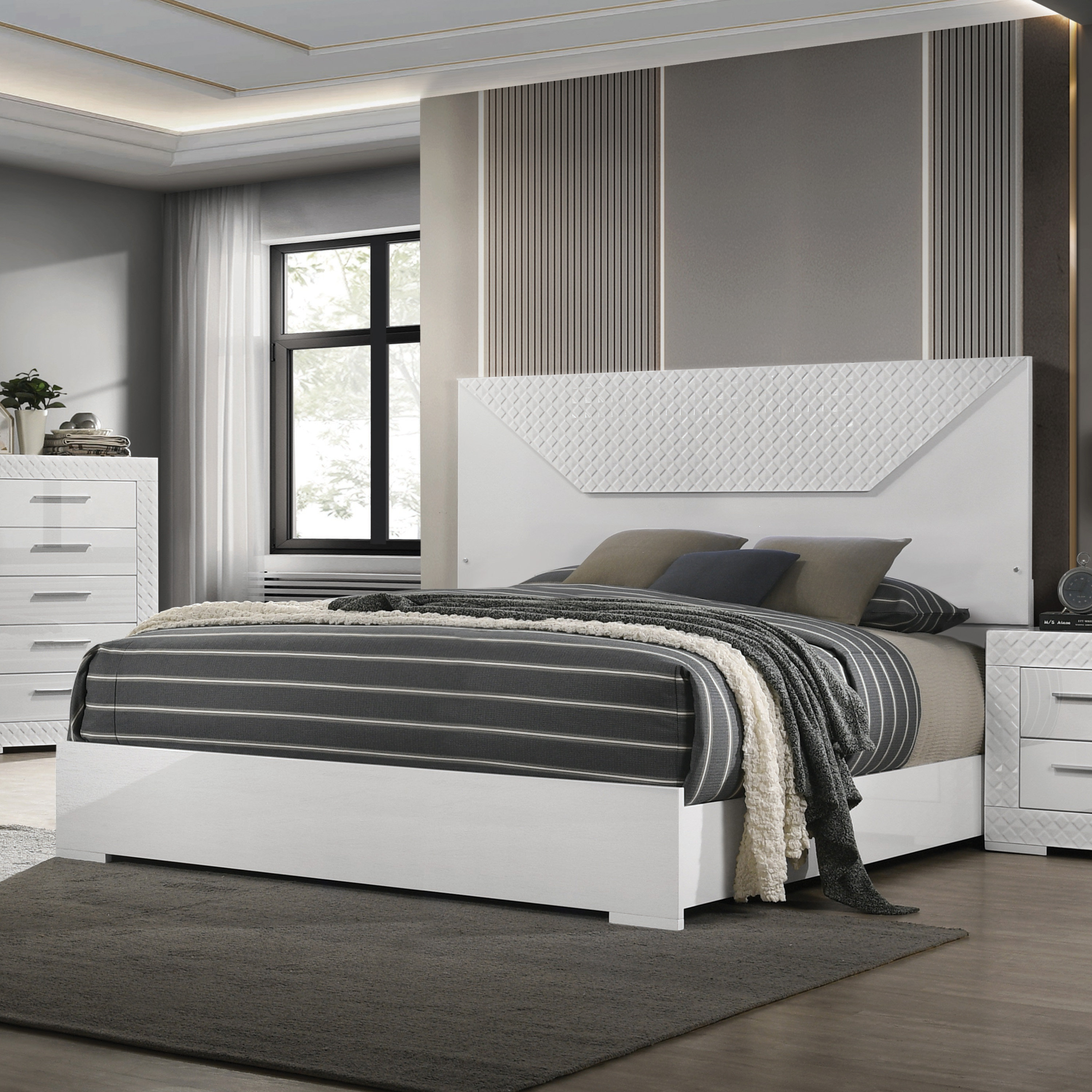 Ebern Designs Wrobel Panel Bed With Led - Wayfair Canada