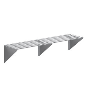 AmGood 18 in. x 72 in. Stainless Steel Tubular Wall Shelf | Wayfair