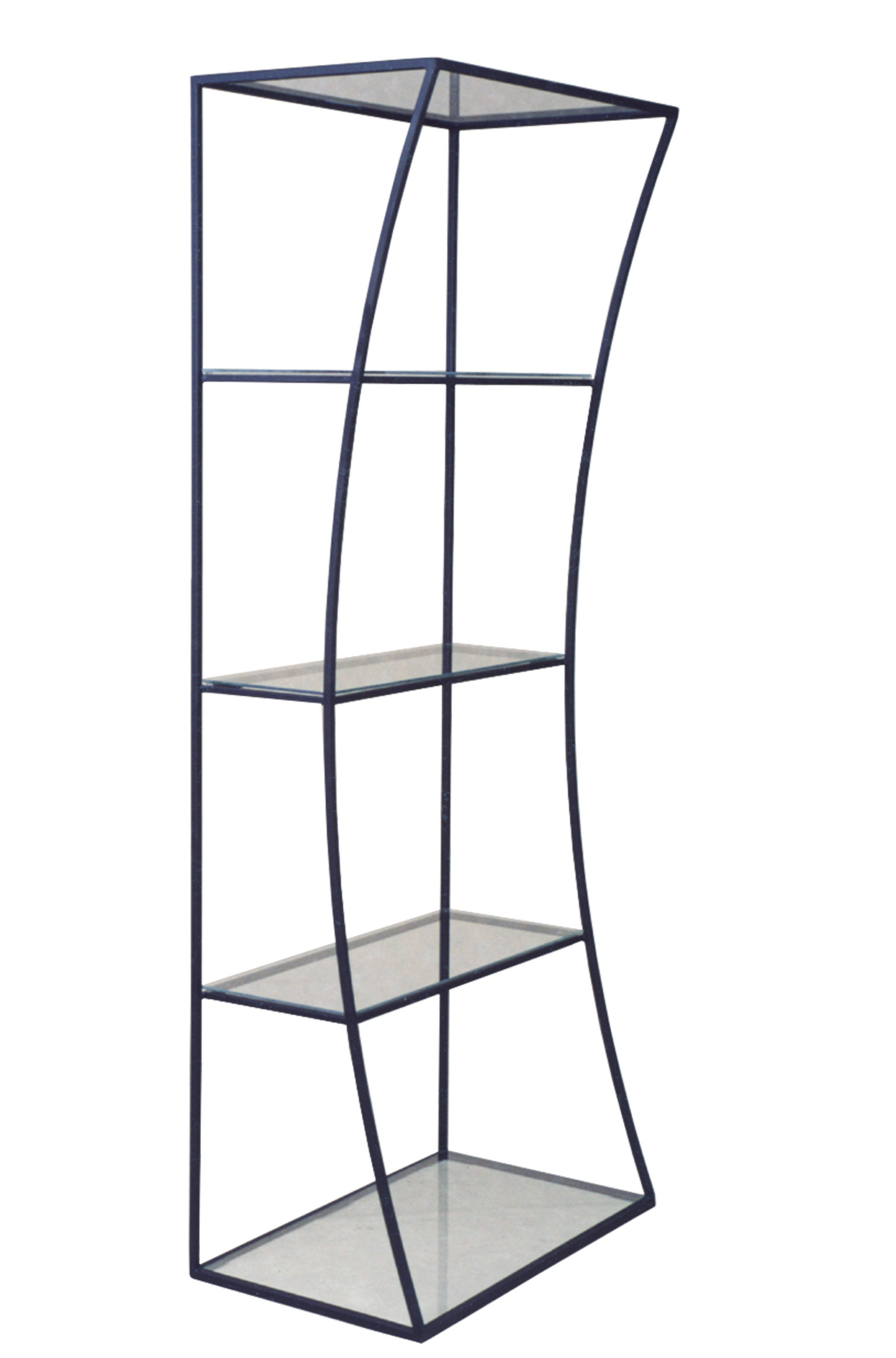 Brayden Studio® Ventre Concave Etagere Bookcase | Wayfair