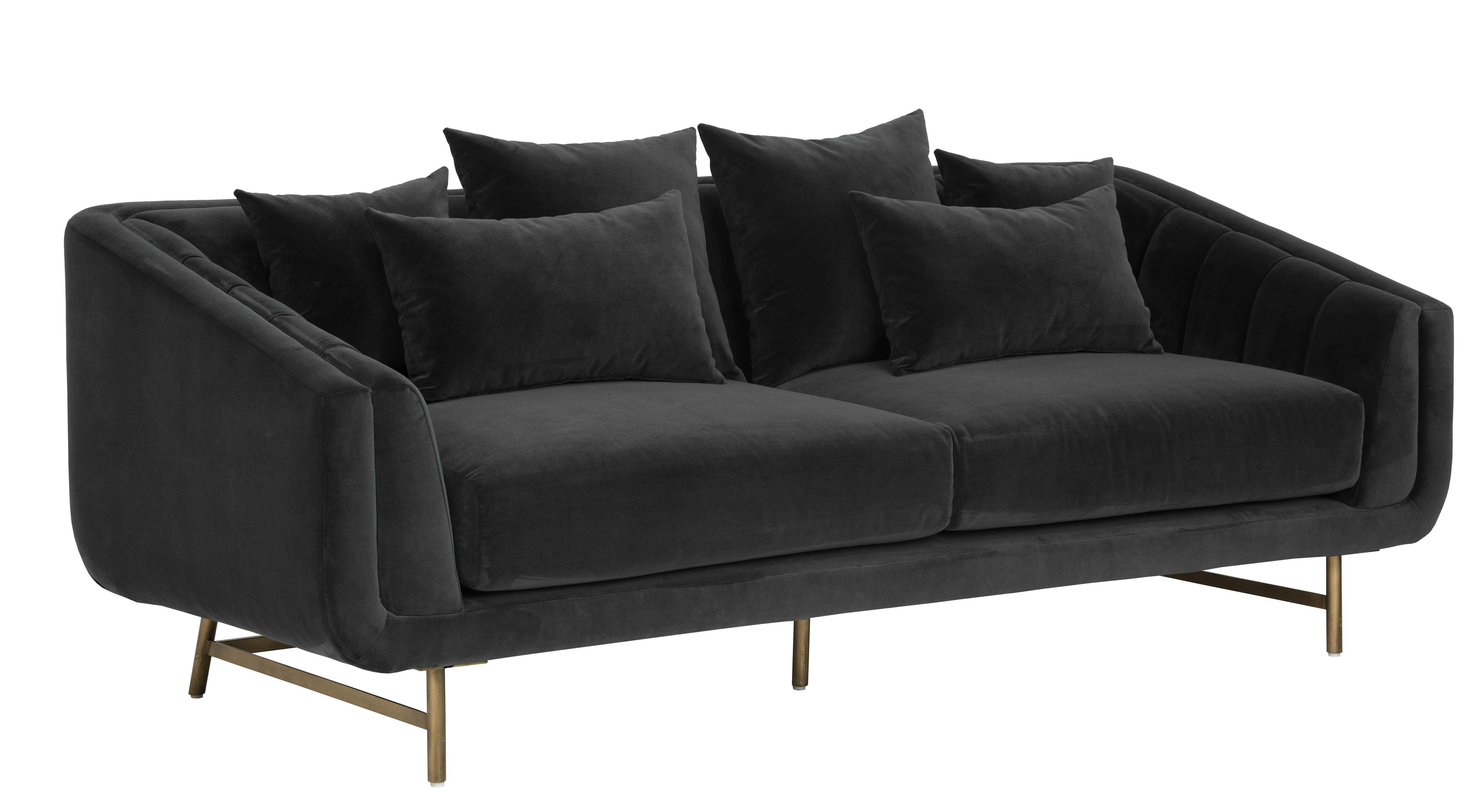 Mercer41 Coles 85'' Velvet Sofa - Wayfair Canada