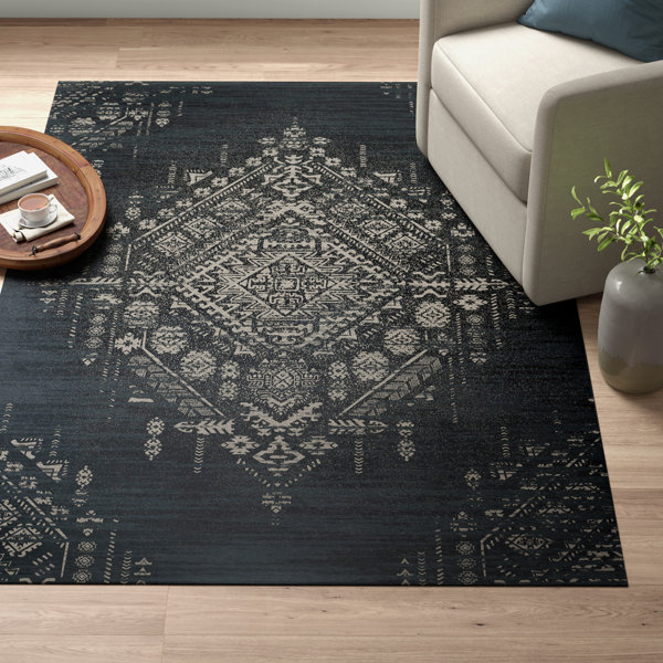 Langley Street Daigre Southwestern Charcoal/Gray Indoor / Outdoor Area ...