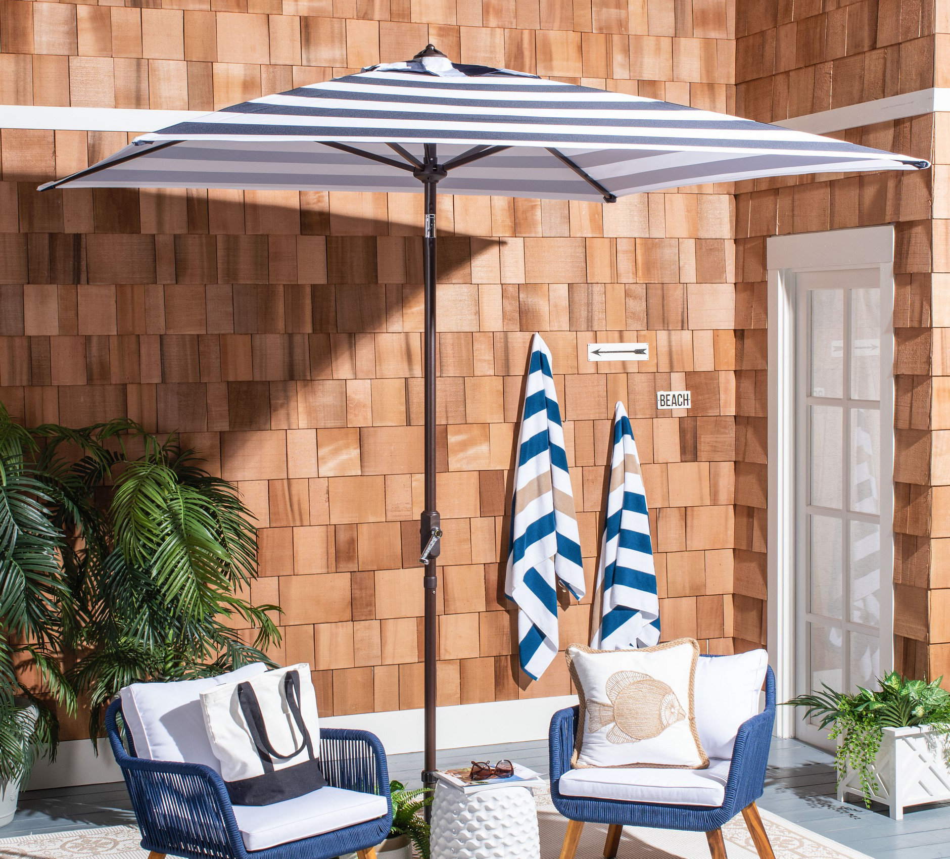 Breakwater Bay Torrens 90'' Square Market Umbrella & Reviews | Wayfair