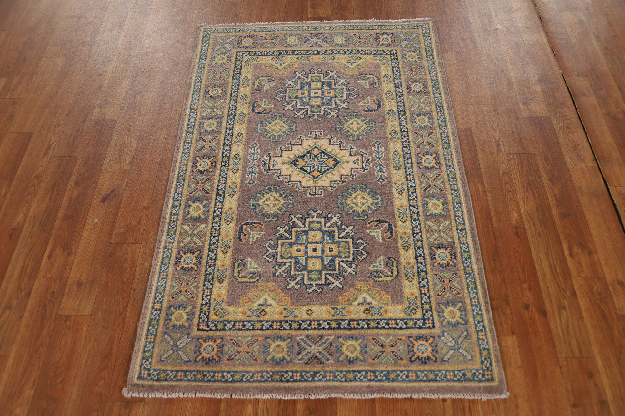 Bungalow Rose Brown Kazak Handmade Accent Rug 3x4 | Wayfair