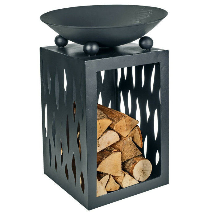Borough Wharf Beckley Steel Wood Burning Fire Pit & Reviews | Wayfair.co.uk