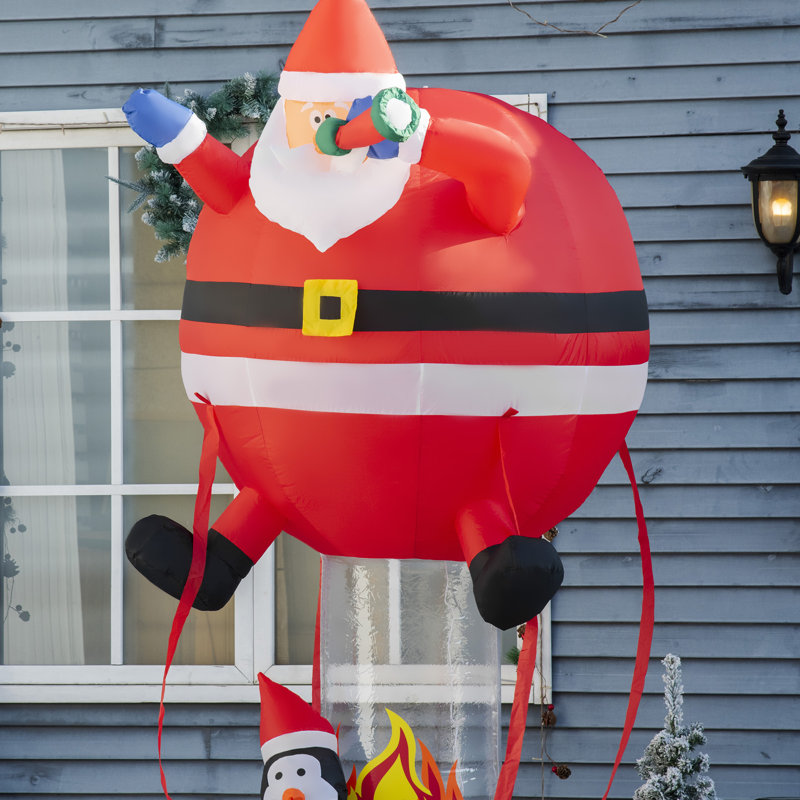 The Holiday Aisle® Santa Inflatable & Reviews | Wayfair