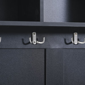 Red Barrel Studio® Lorrena Hall Tree with Bench and Shoe Storage ...