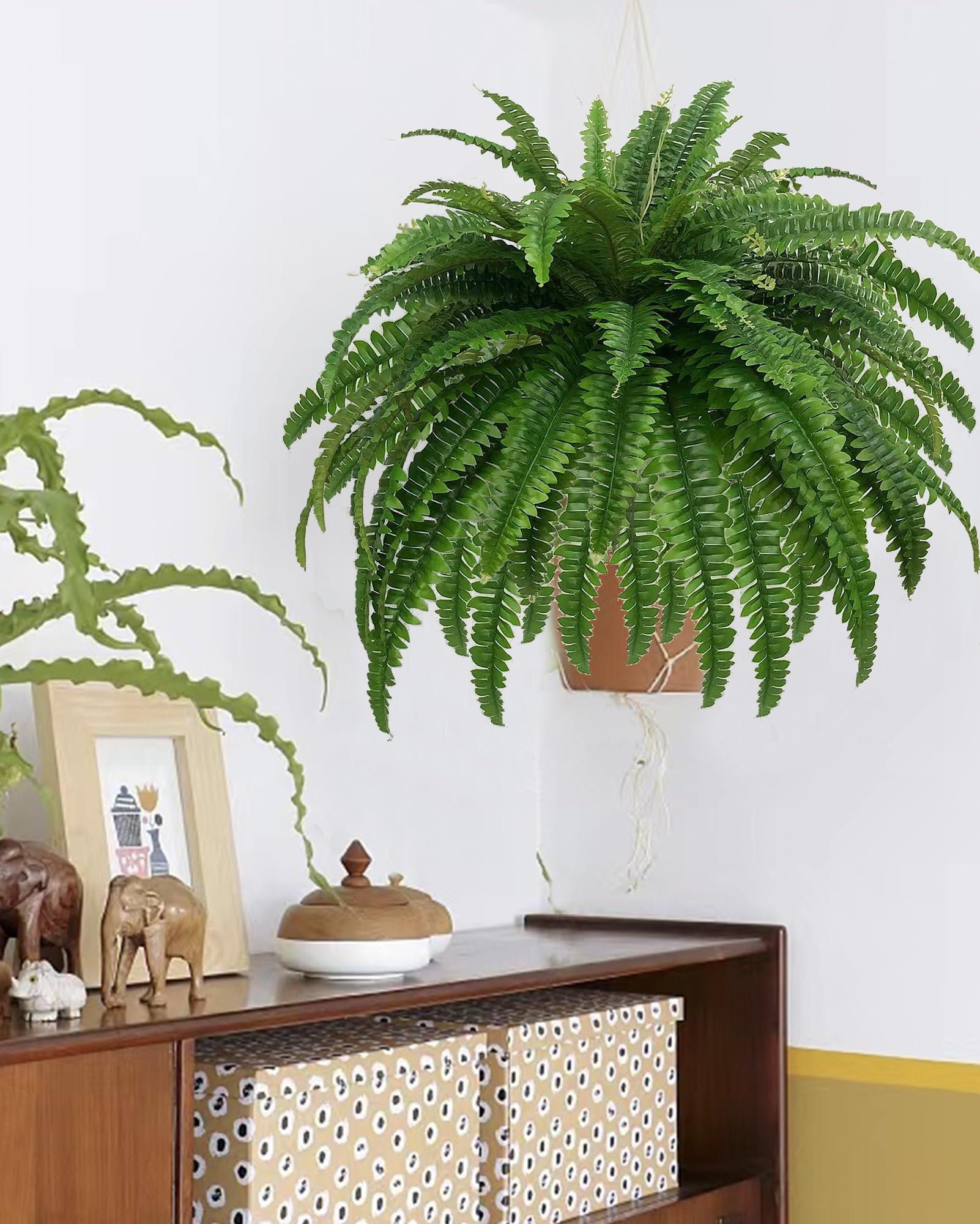 Ophelia & Co. Natural Look, Zero Upkeep! Artificial Boston Ferns for ...