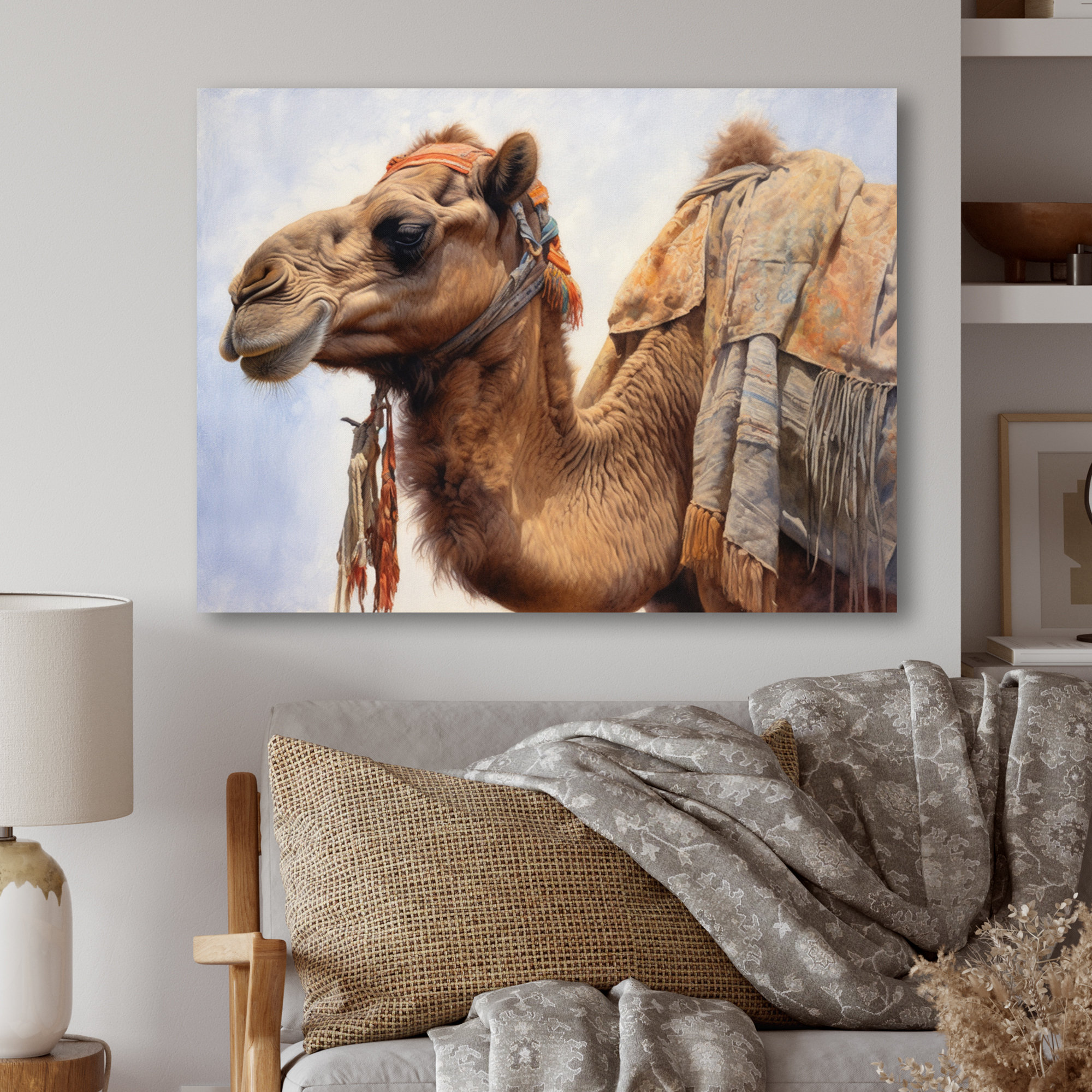 Union Rustic Camel Desert Nomad II - Animals Camel Metal Art Print ...