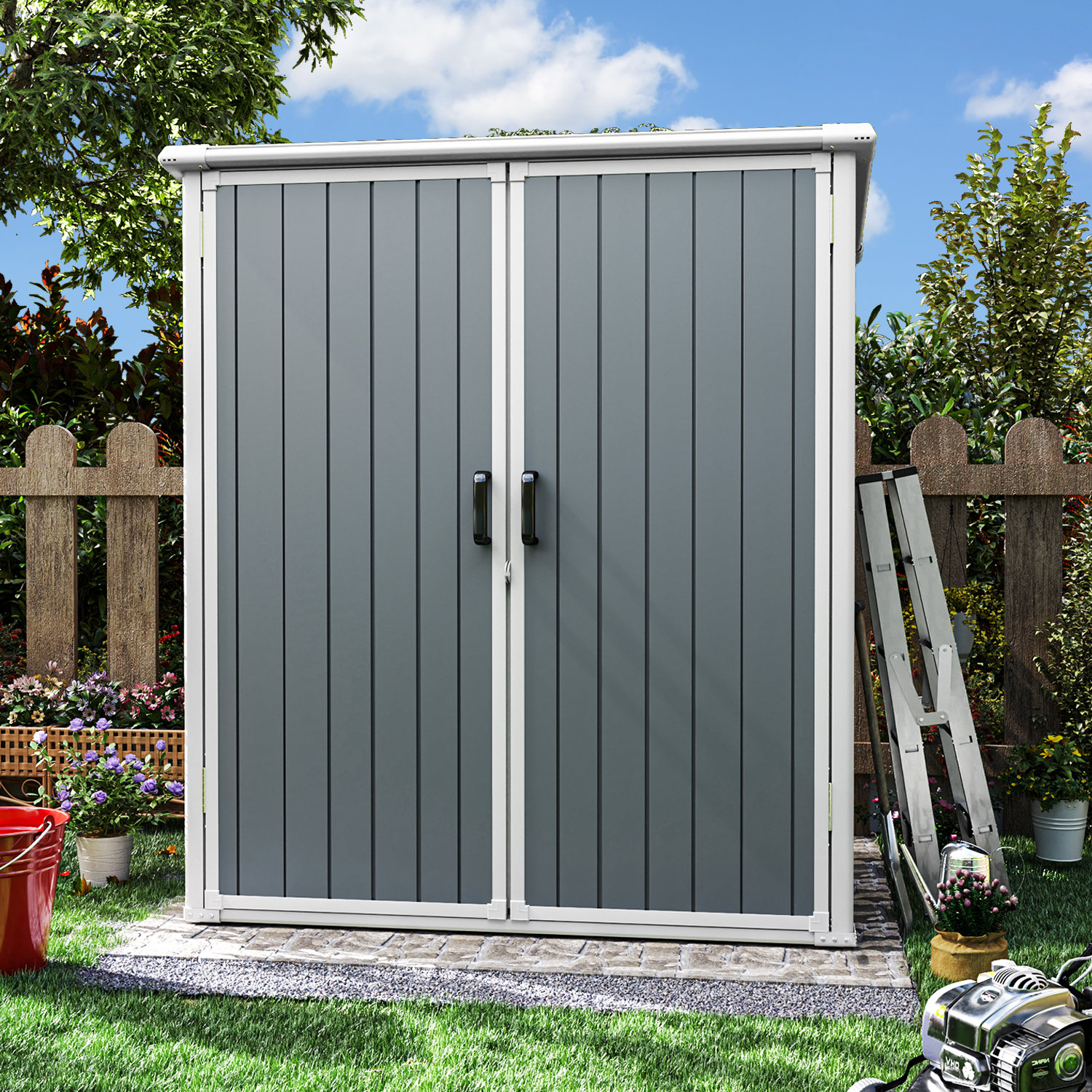 JolyDale 5 Ft. W X 3 Ft. D Horizontal Storage Shed & Reviews | Wayfair