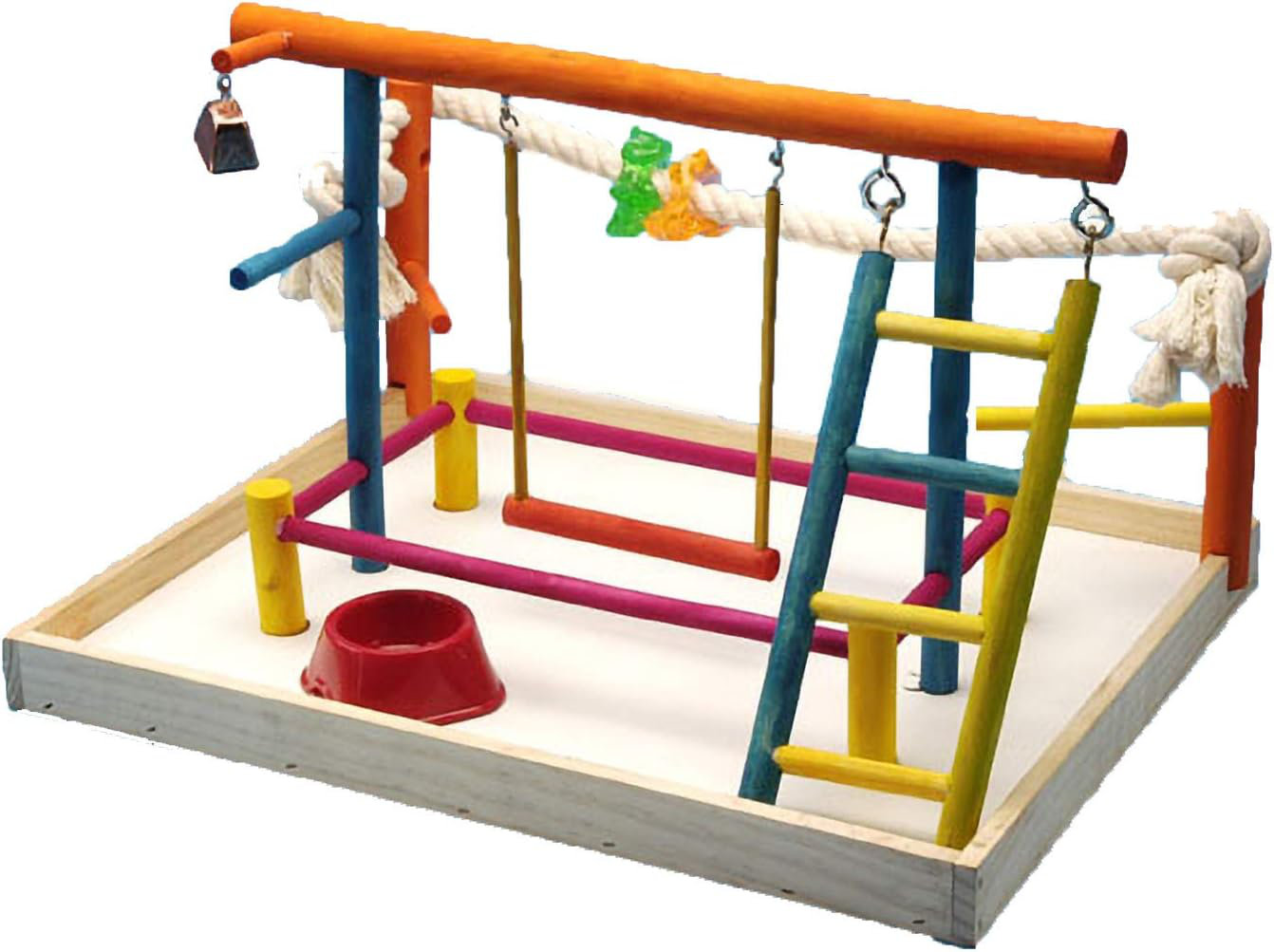 Penn Plax Extra Large Wooden Playground Bird Activity Centre & Reviews ...