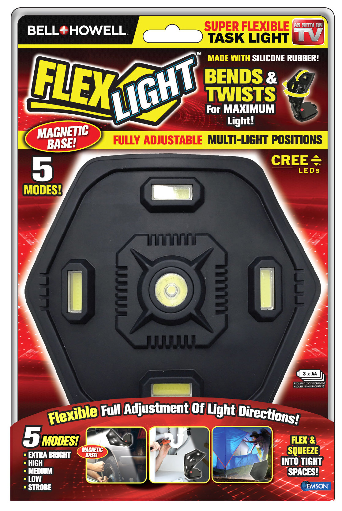 Bell + Howell Magnetic Flex Work Light 5 Modes Miscellaneous Light ...