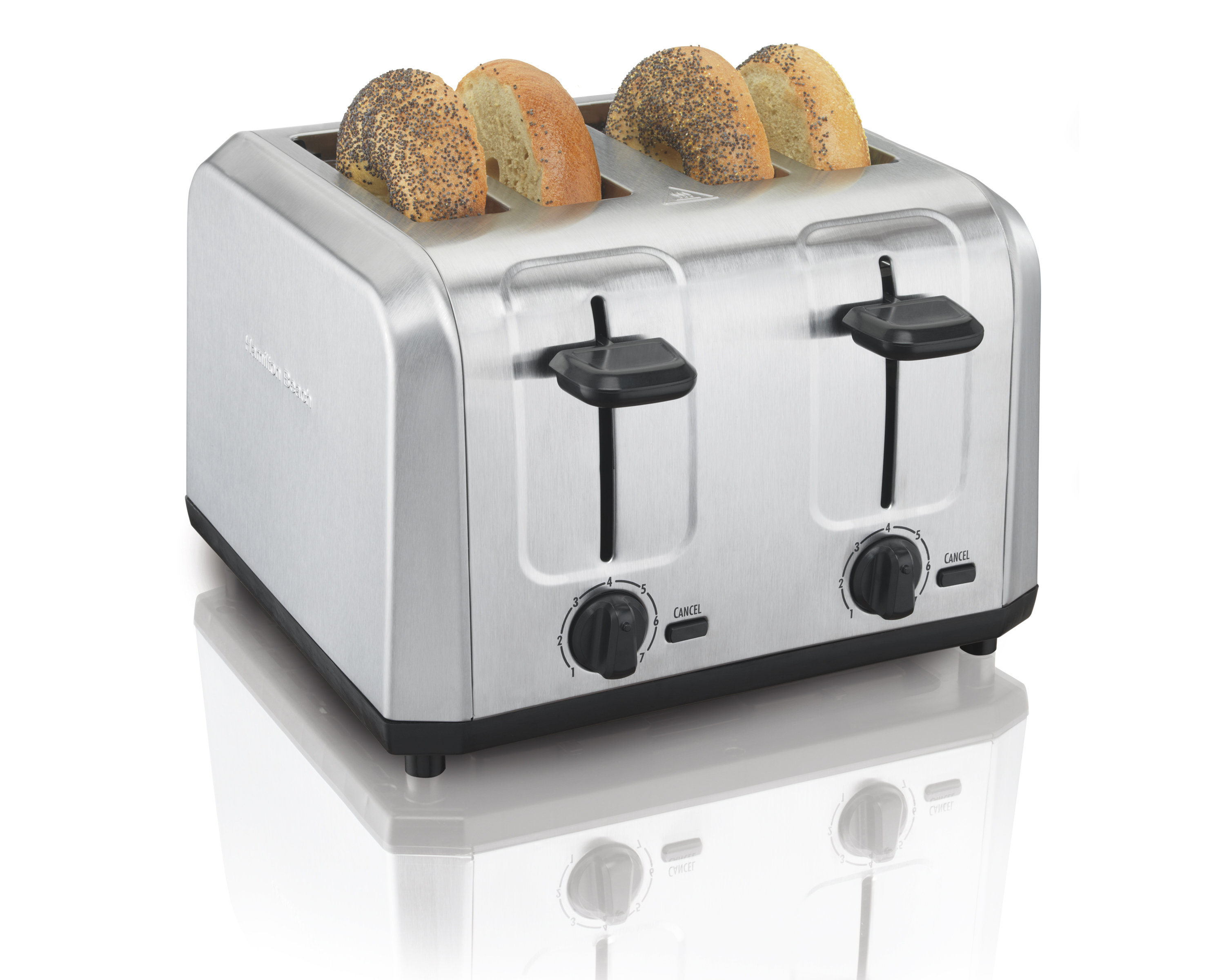 Hamilton Beach® Brushed Stainless Steel 4-Slice Toaster with Extra Wide ...