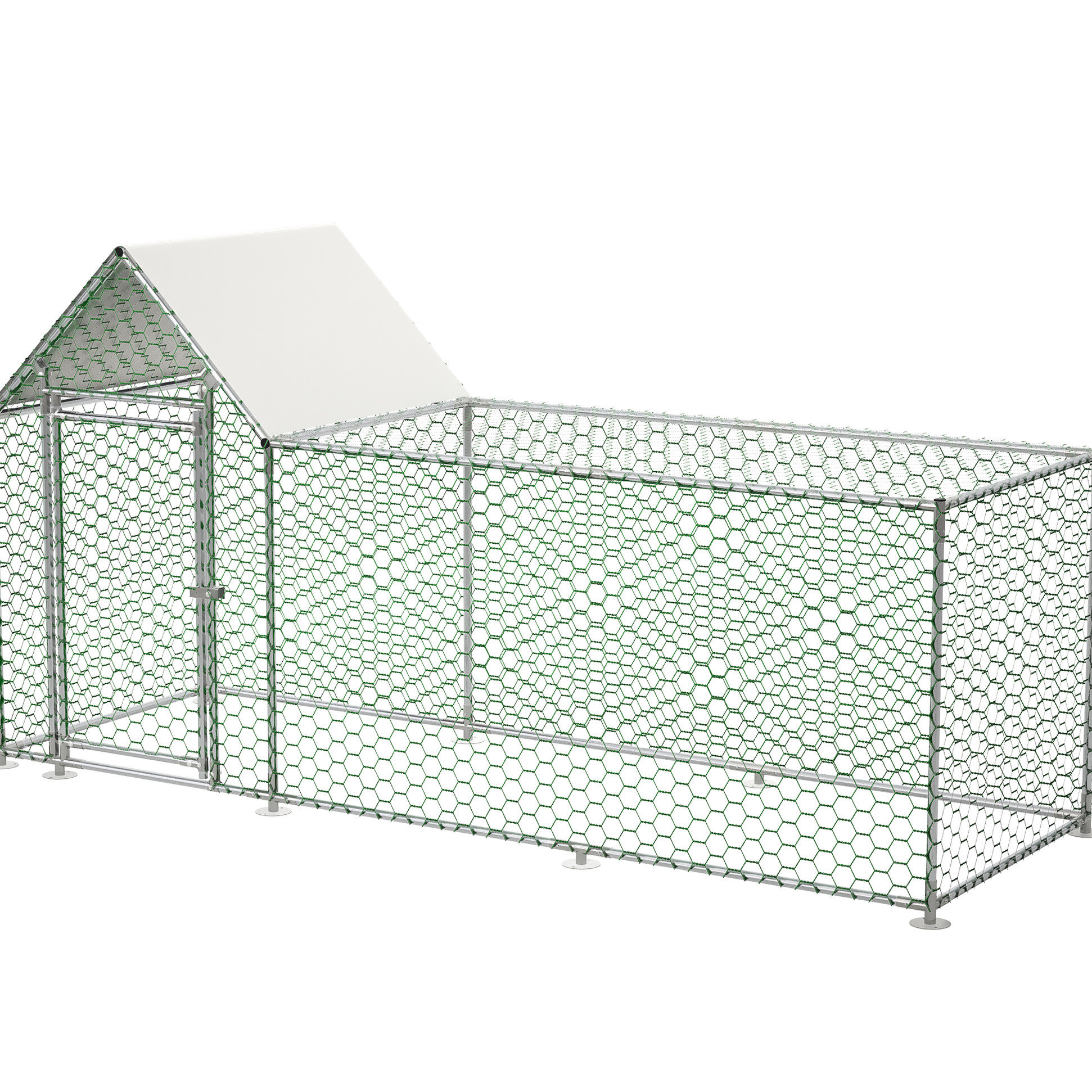 Archie & Oscar™ Galvanized Metal Poultry Cage With Lockable Gate And ...