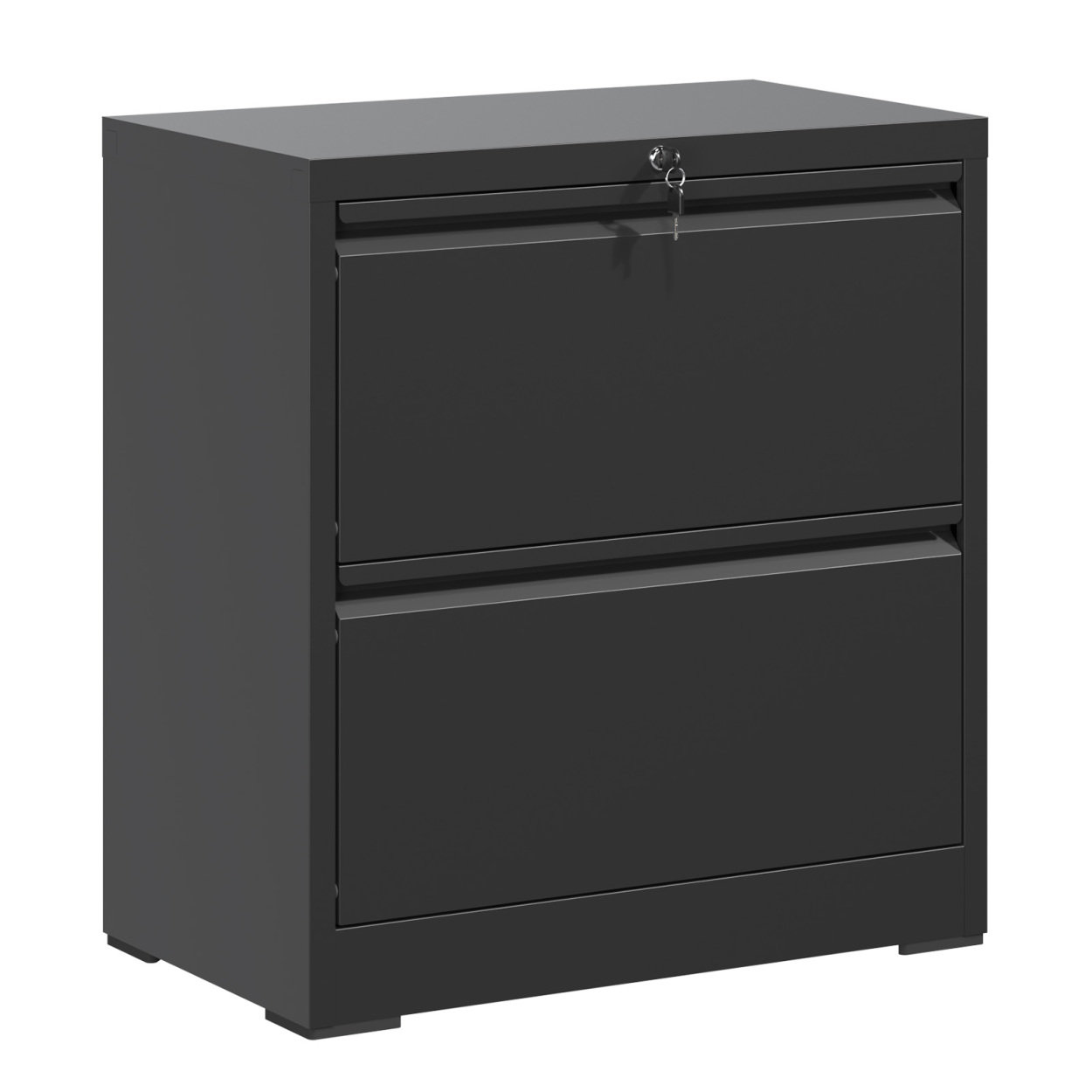 Latitude Run® 2 Drawer Lateral File Cabinet With Lock, Metal Lateral ...