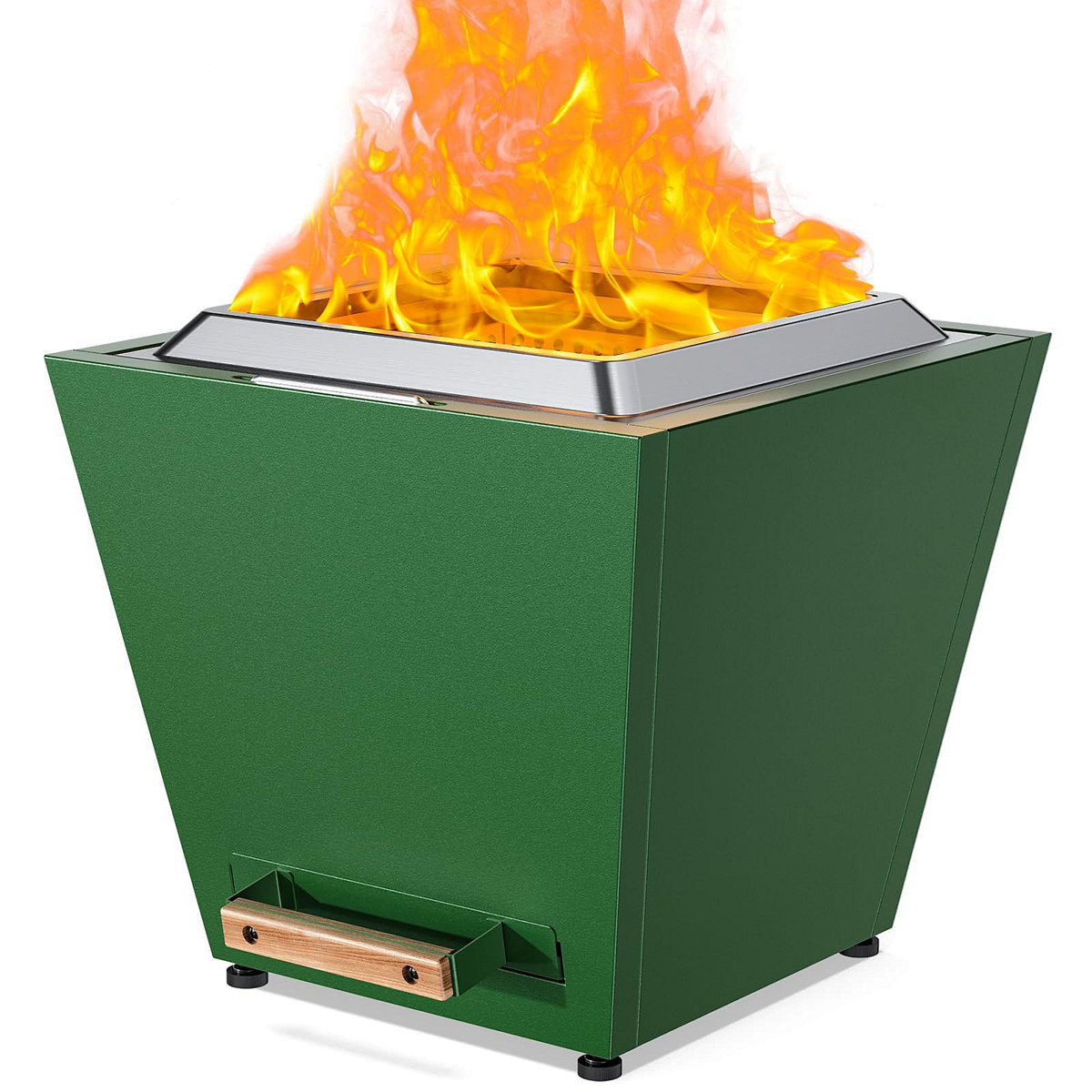 Brayden Studio® Cyberpit One 20 Inch Smokeless Fire Pit, W/Pull-Out Ash ...