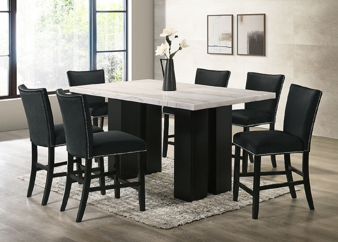Rosdorf Park Kalobe Rectangular 40.13'' L x 70'' W Dining Set | Wayfair