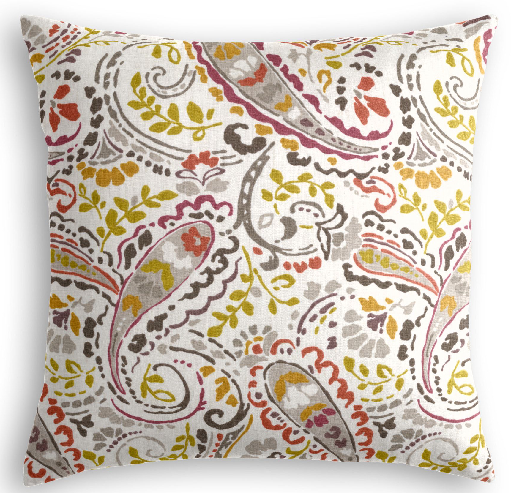 Loom Decor Tousey Stenciled Square Linen Pillow Cover & Insert | Wayfair