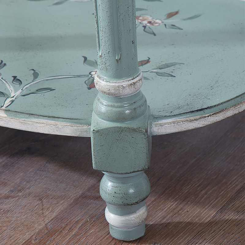 Ruthber Solutions Half-Moon Cabinet with Hand-Painted Accents | Wayfair