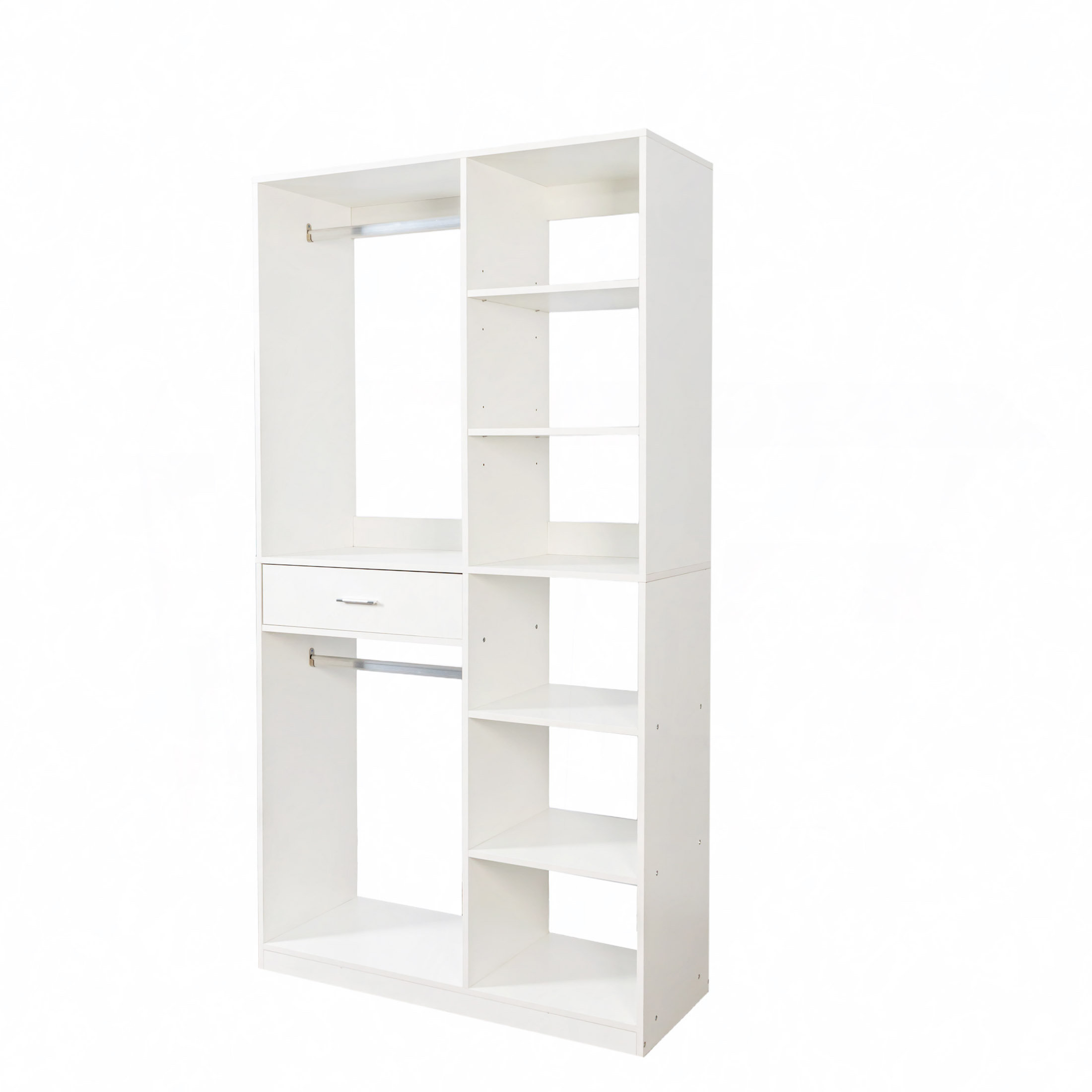 Latitude Run® Freestanding Closet System, Stand-Alone Wardrobe With 6 ...