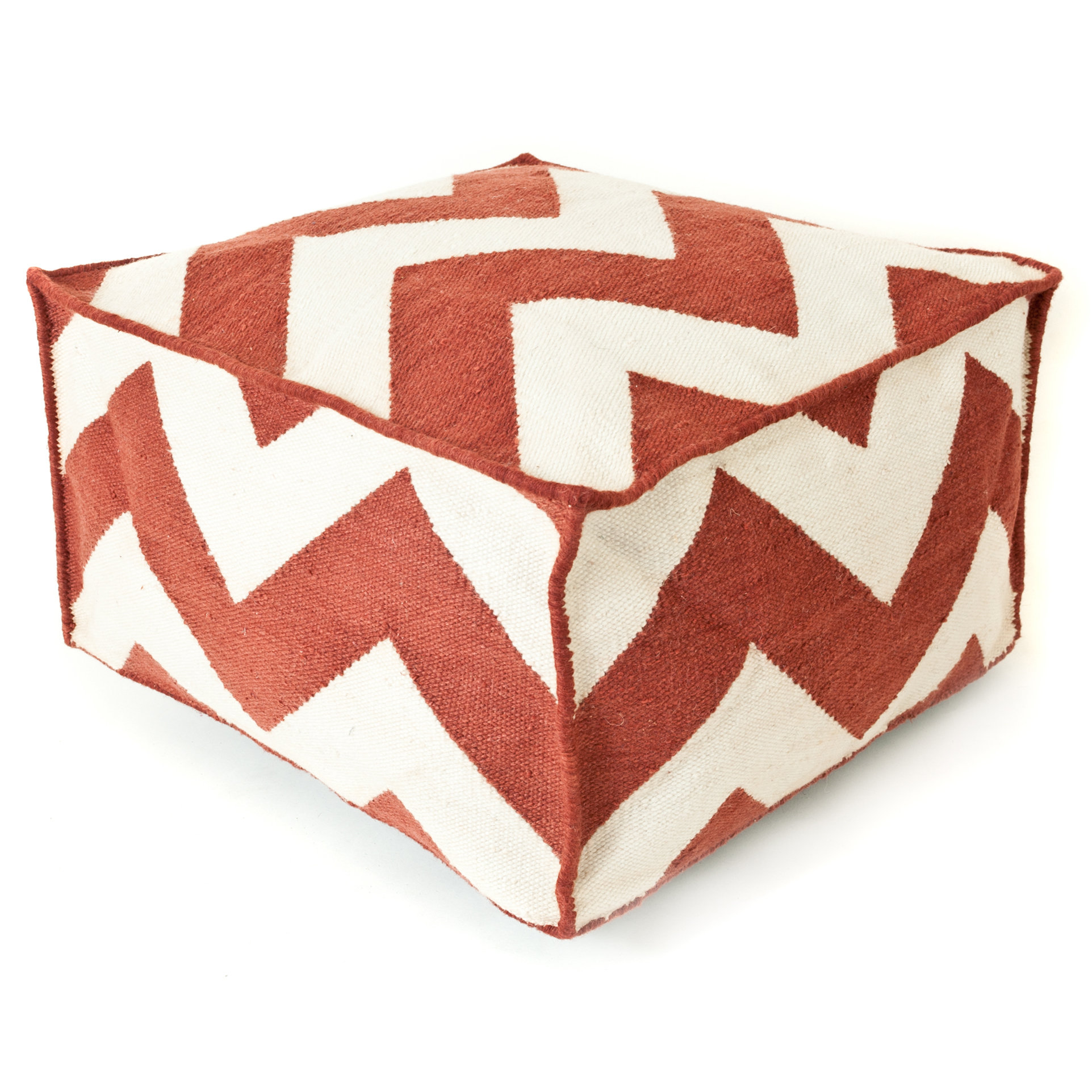 Jiti India-Pouf Chevron Indoor/Outdoor Throw Pillow & Reviews | Wayfair