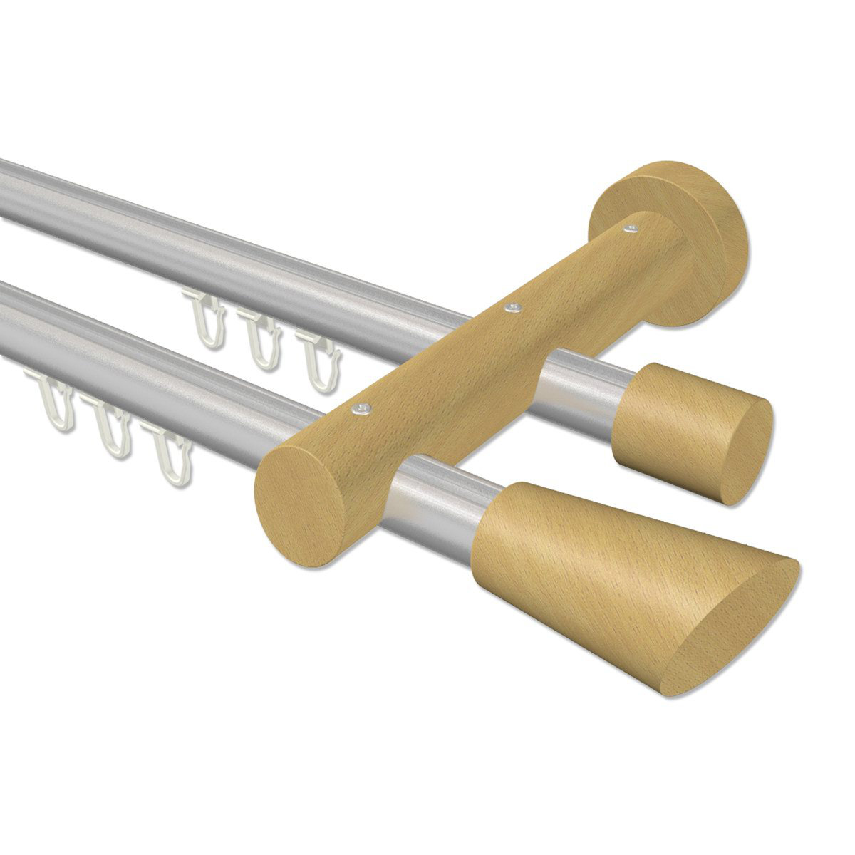 Symple Stuff Hopedale Double Curtain Pole Set | Wayfair.ie