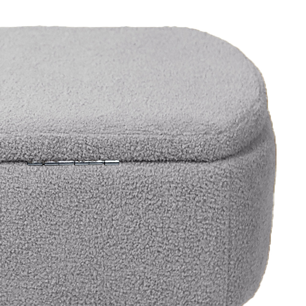 Mercer41 erly Modern Style Comfortable Faux Fur Upholstered Storage ...