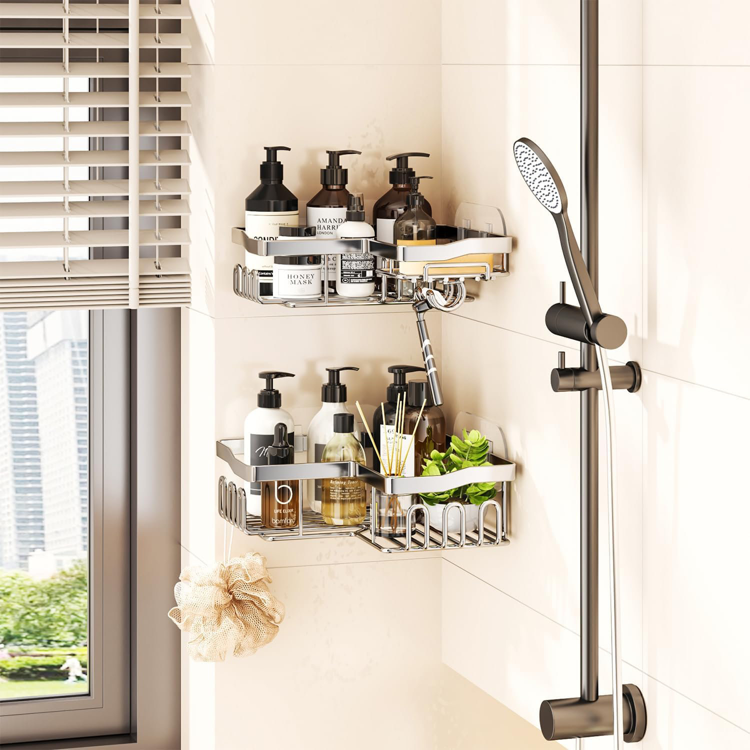 Rebrilliant Ramyah Stainless Steel Shower Caddy | Wayfair