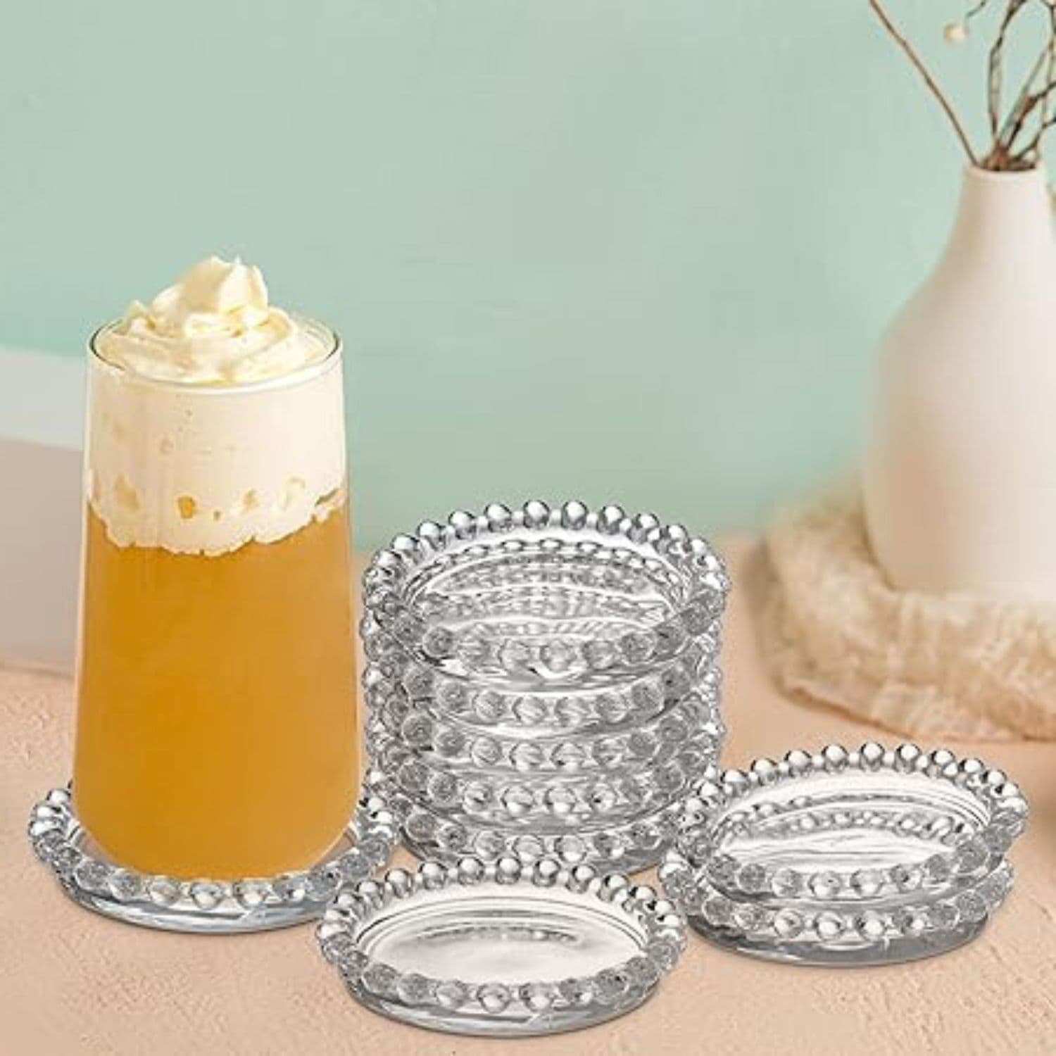 HAPIAM 10 Pack Crystal Coasters Drink Coaster | Wayfair