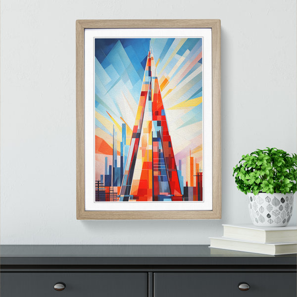17 Stories The Shard Constructivism - Single Picture Frame Print on ...