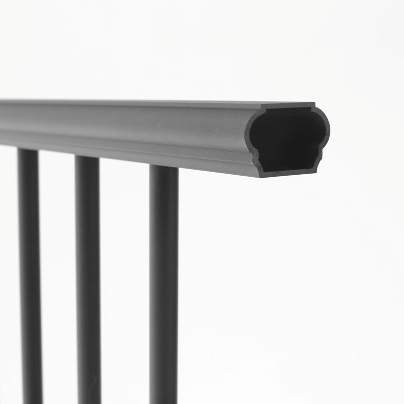 Deckorators Aluminum Classic 36 in. x 69 in. Textured Black Line Rail ...