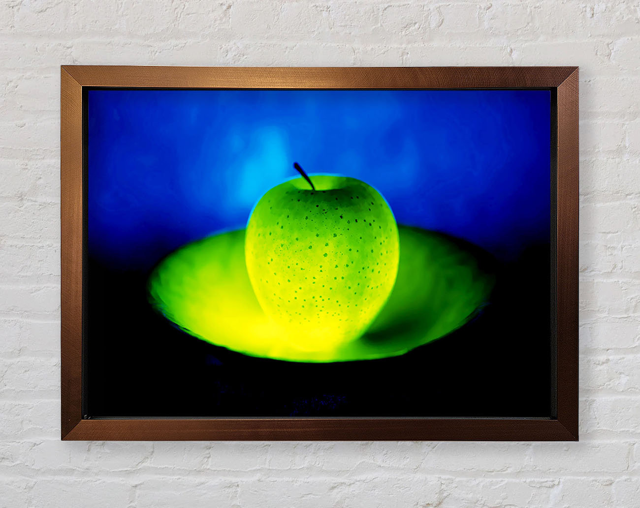 Ebern Designs Green Apple Glow - Single Picture Frame Art Prints ...