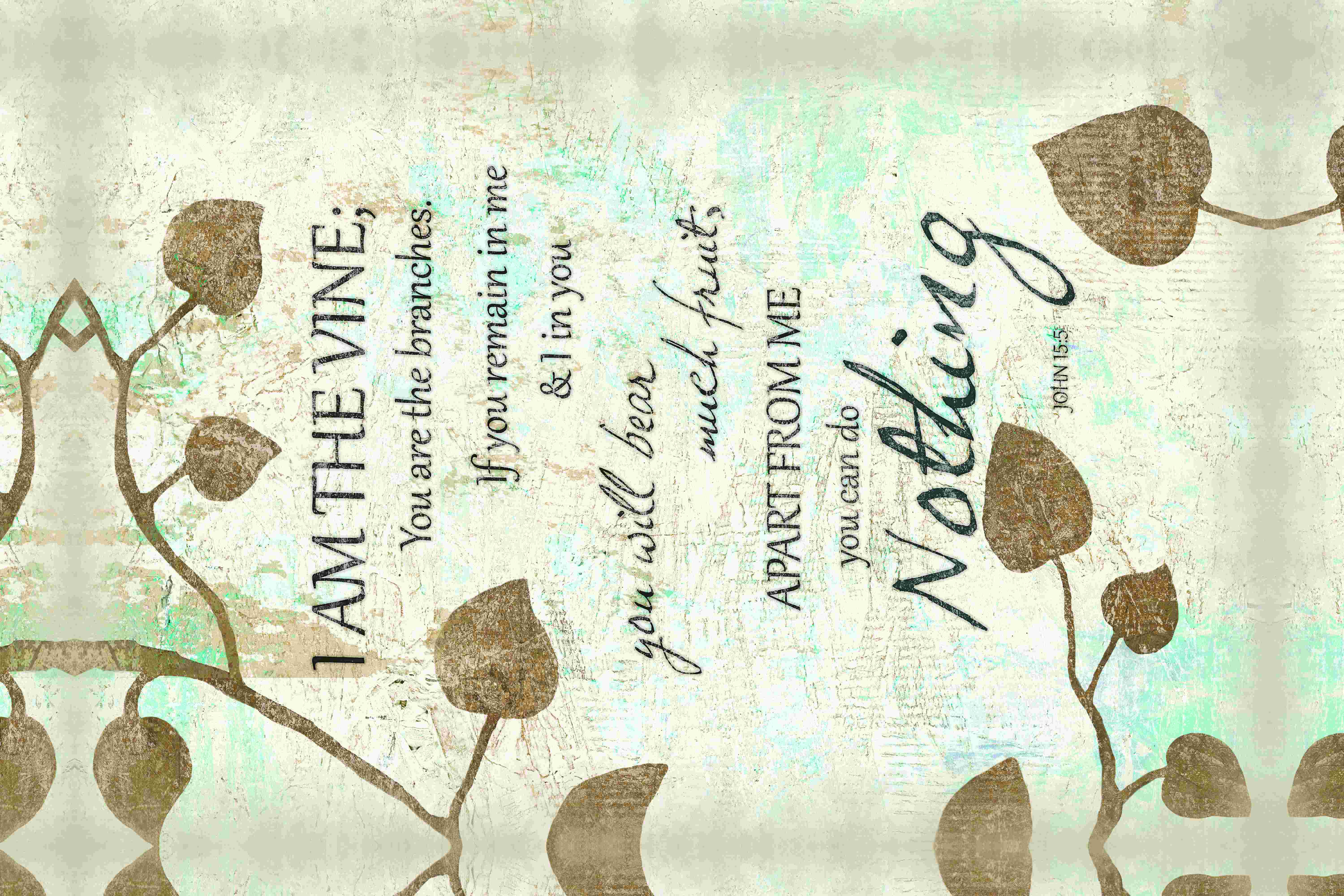 Trinx Vine Branches - Wrapped Canvas Textual Art - Wayfair Canada