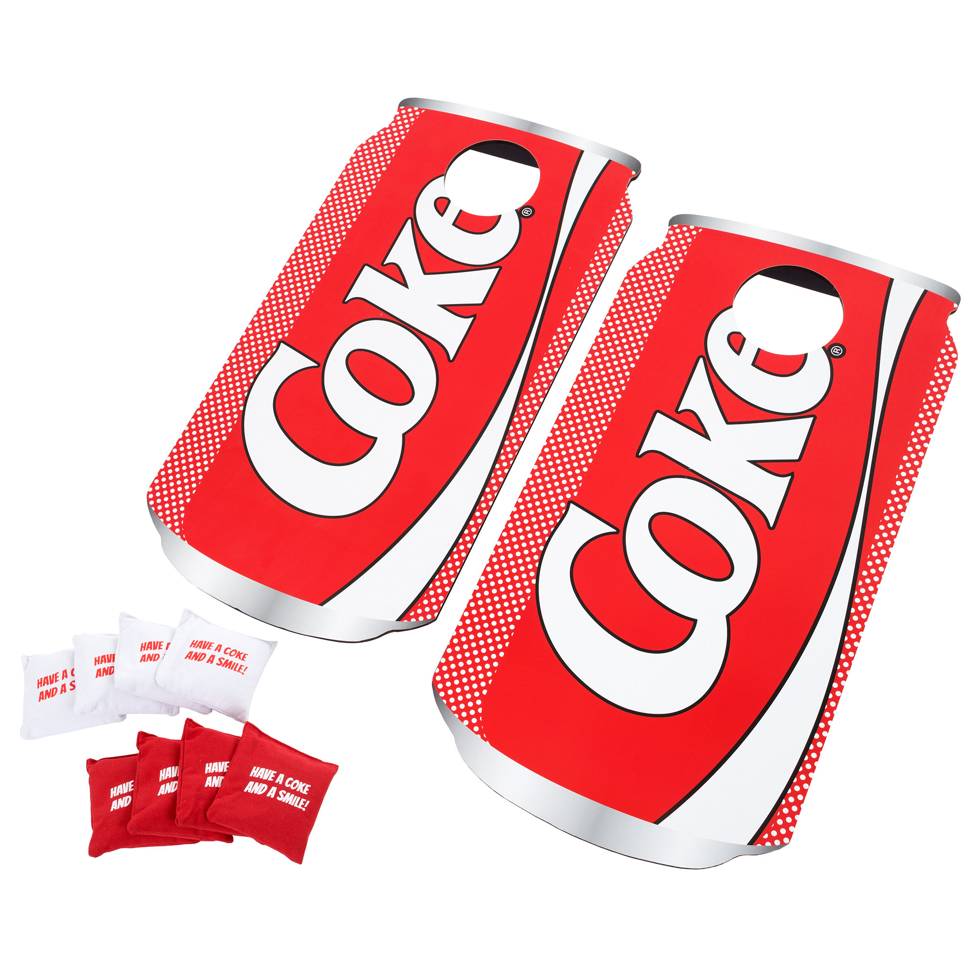 Hey! Play! Hey Play Coca-Cola Can Manufactured Wood Cornhole Set ...