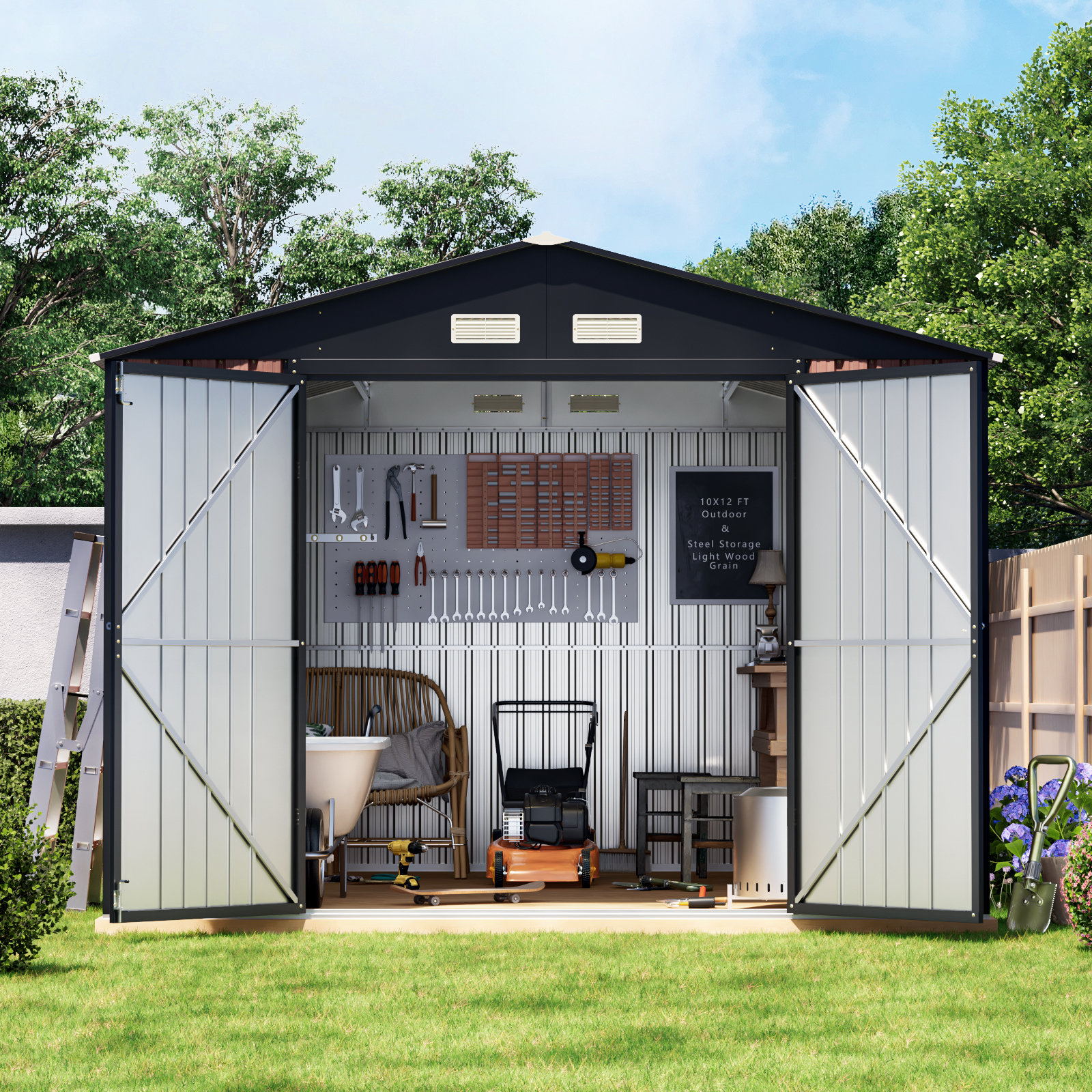 outvue 10 X 12 Ft Sheds & Outdoor Storage,Tool Shed With Sloping Roof ...