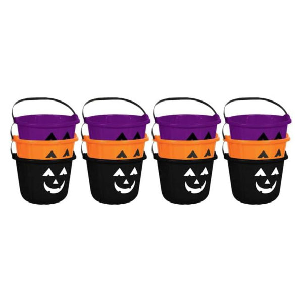 The Holiday Aisle® Halloween Jack-o-lantern Trick Or Treat Pail Bucket ...