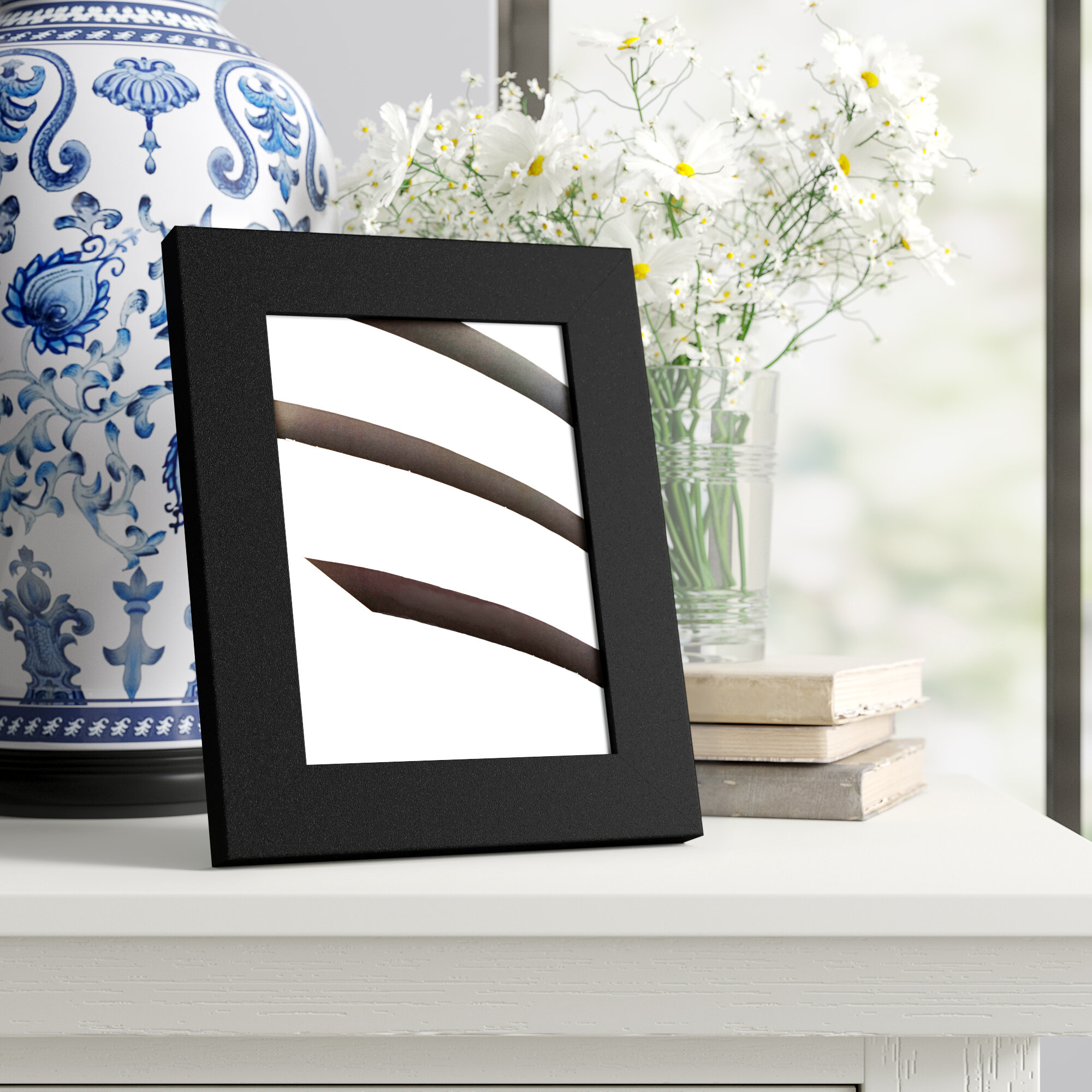 Ebern Designs Veloudo 2" Wide Composite Wood Distressed Picture Frame ...