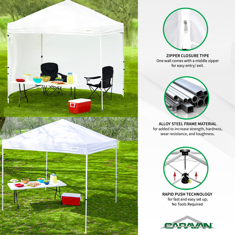 Caravan Canopy V Series 2 Straight Leg Sidewall Kit & Straight Pop-Up ...