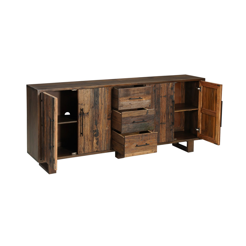 Loon Peak® Durias 83'' Solid Wood Sideboard | Wayfair