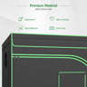 Costway 4x8 Grow Tent, 96''''x48''''x80'''' High Reflective Mylar W ...