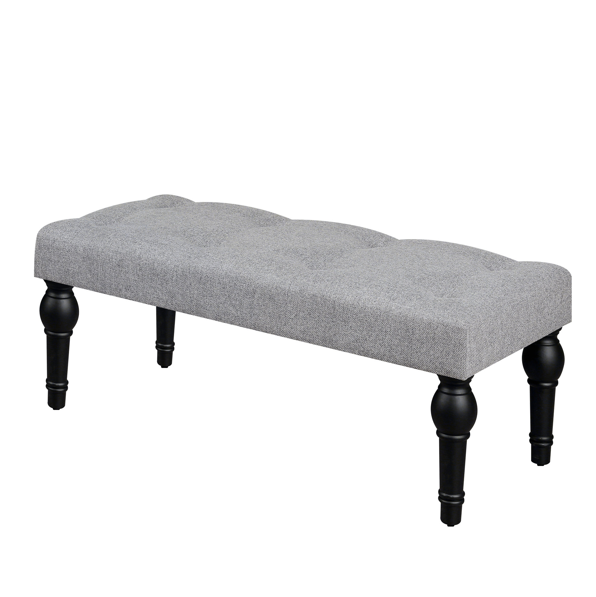 Charlton Home Exquisite French Upholstered Ottoman Bench with Sturdy ...