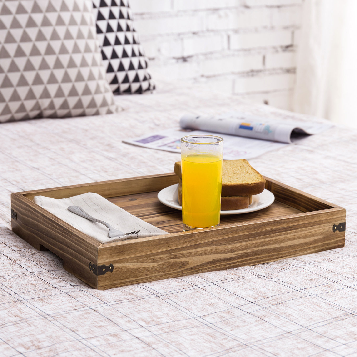 Union Rustic Rustic Laptop Breakfast Tray & Reviews | Wayfair