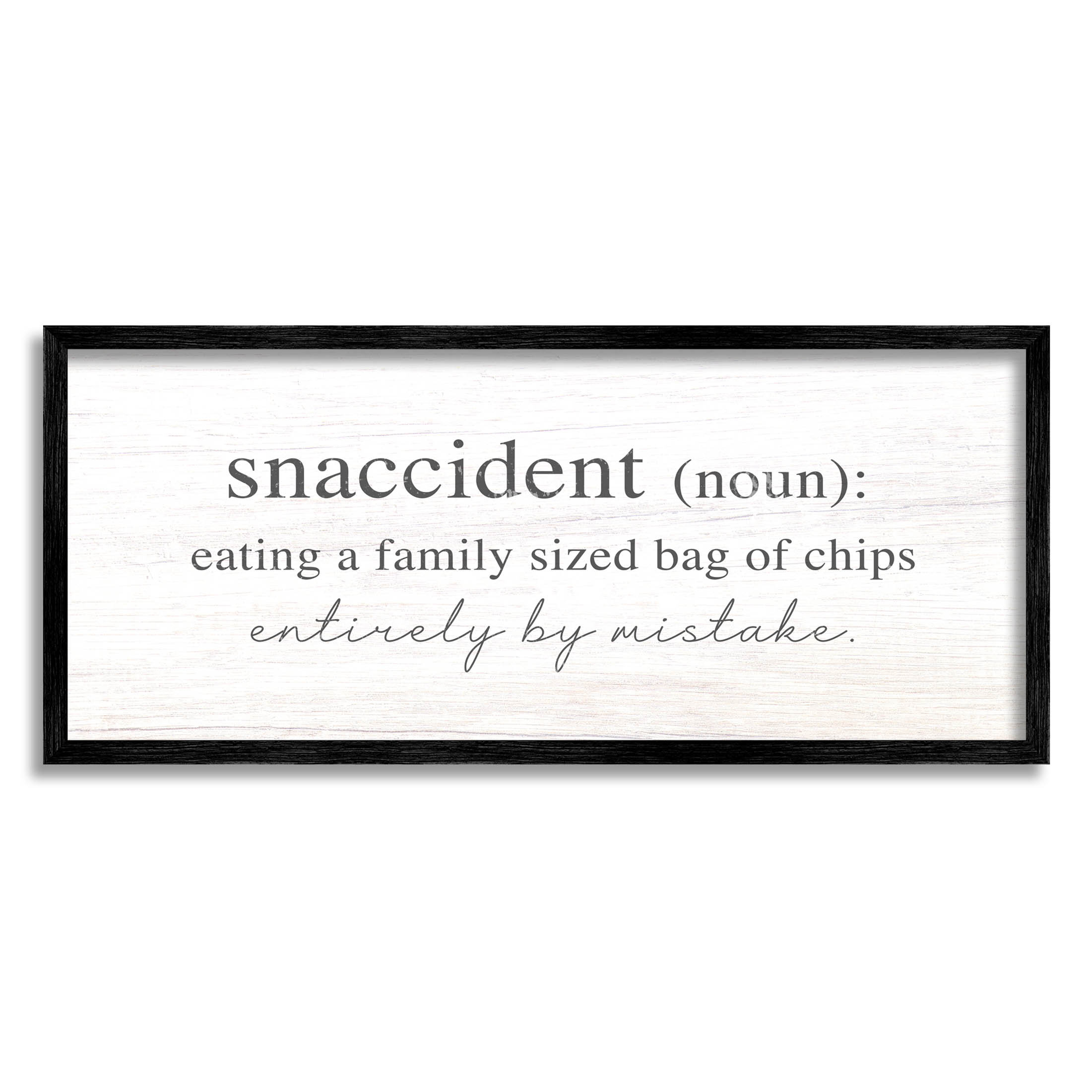 Stupell Industries Snaccident Definition Funny Kitchen Giclee Art By ...