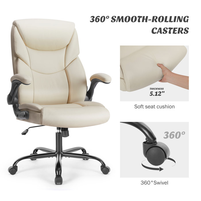 Inbox Zero Iz Ergonomic Executive Chair with Headrest & Reviews | Wayfair
