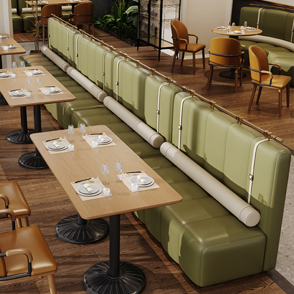 Canadian Linen Bar Theme Restaurant Cafe Steakhouse Bench Faux Leather ...