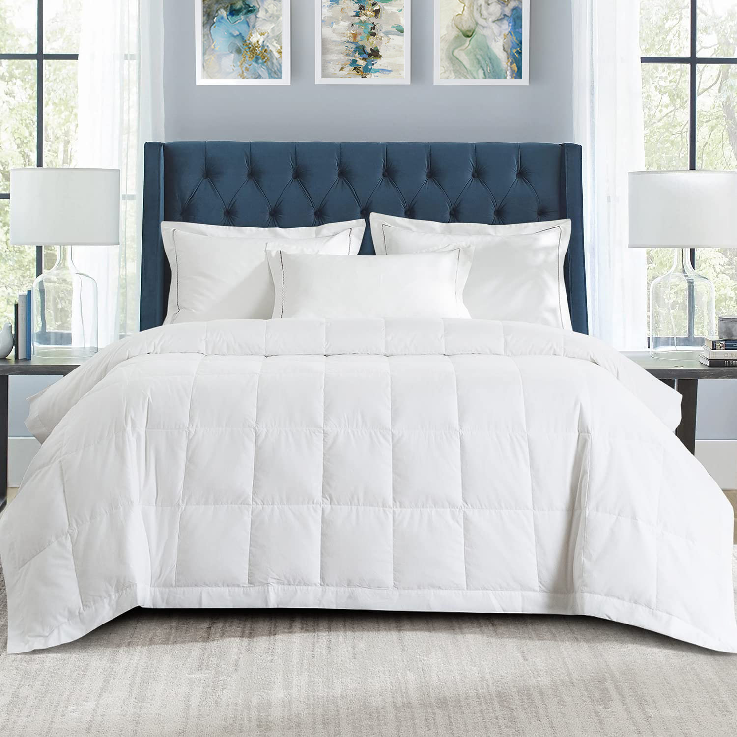 Latitude Run® Lightweight Cooling Goose Feather Down Comforter Cozy ...