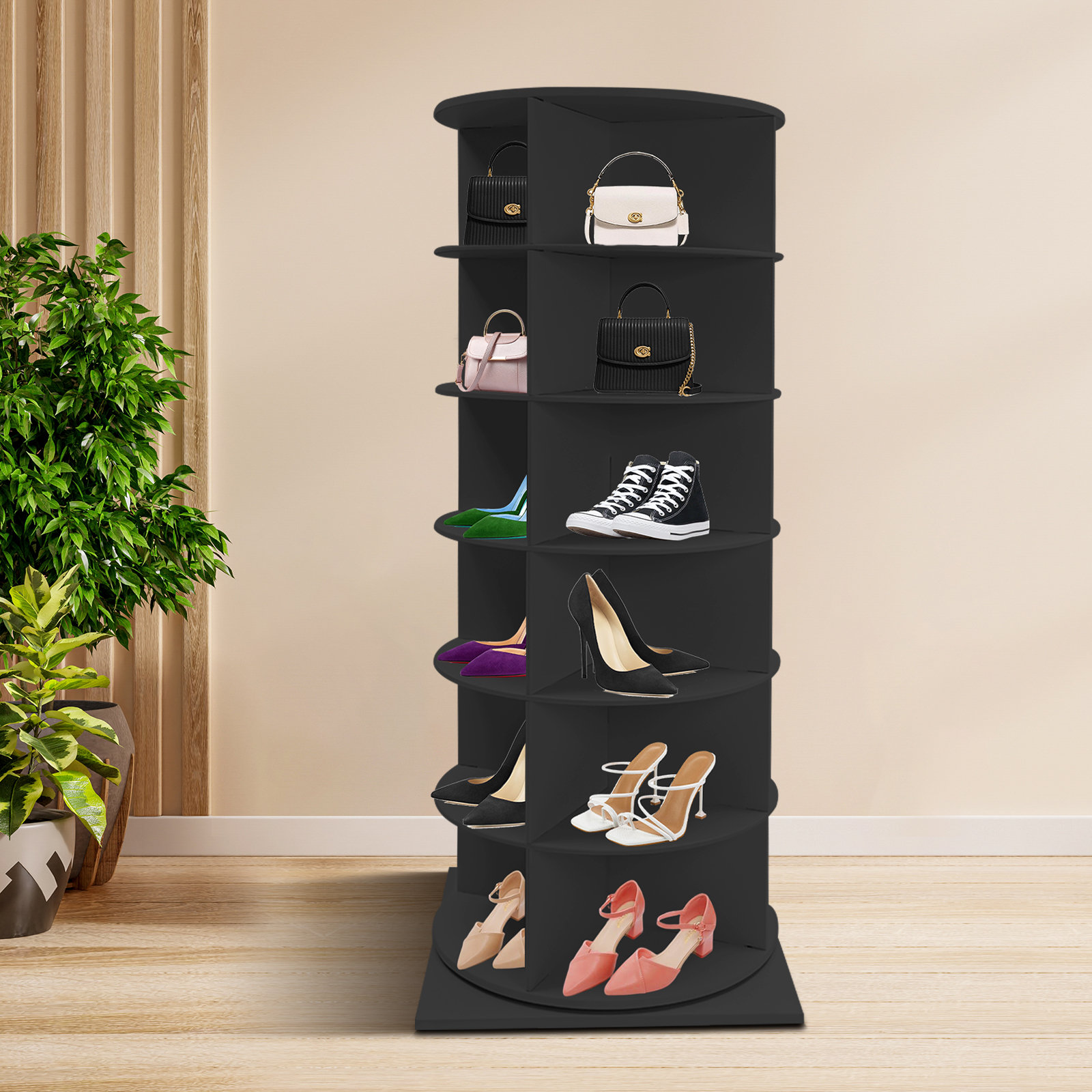 Latitude Run® 24 Rotating Pair Shoe Rack | Wayfair