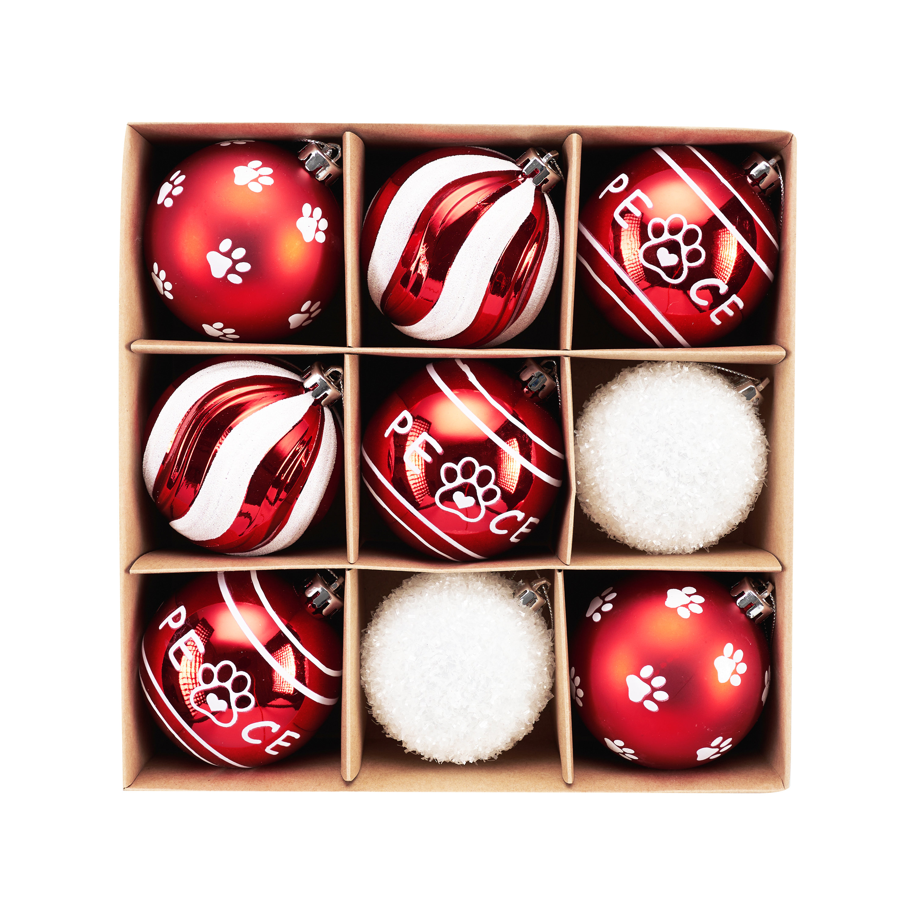 The Holiday Aisle® Kaimani 9ct 80mm Large Shatterproof Scandinavian ...