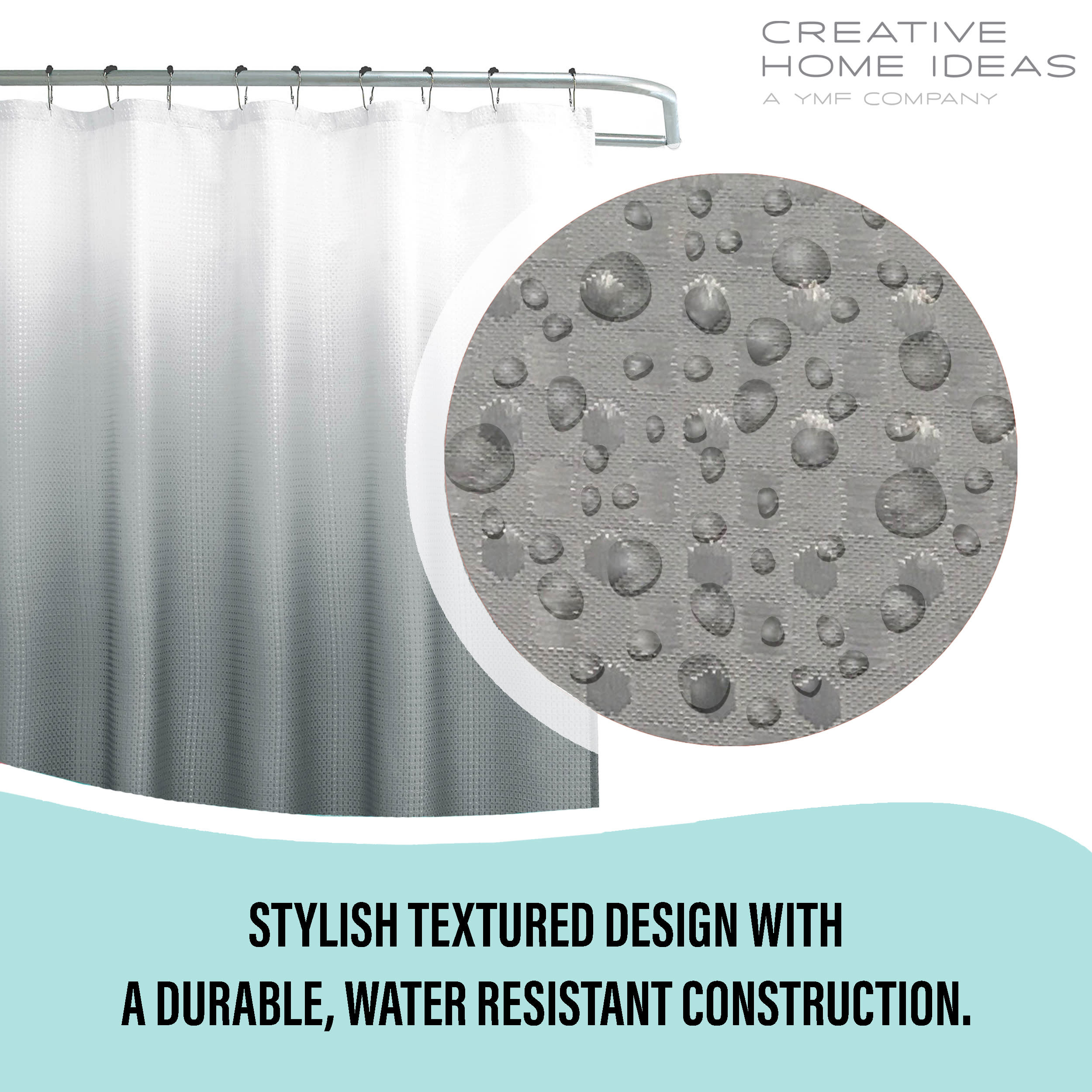 Wrought Studio 14-Piece Bath/Shower Set - Ombre Shower Curtain, Hooks ...