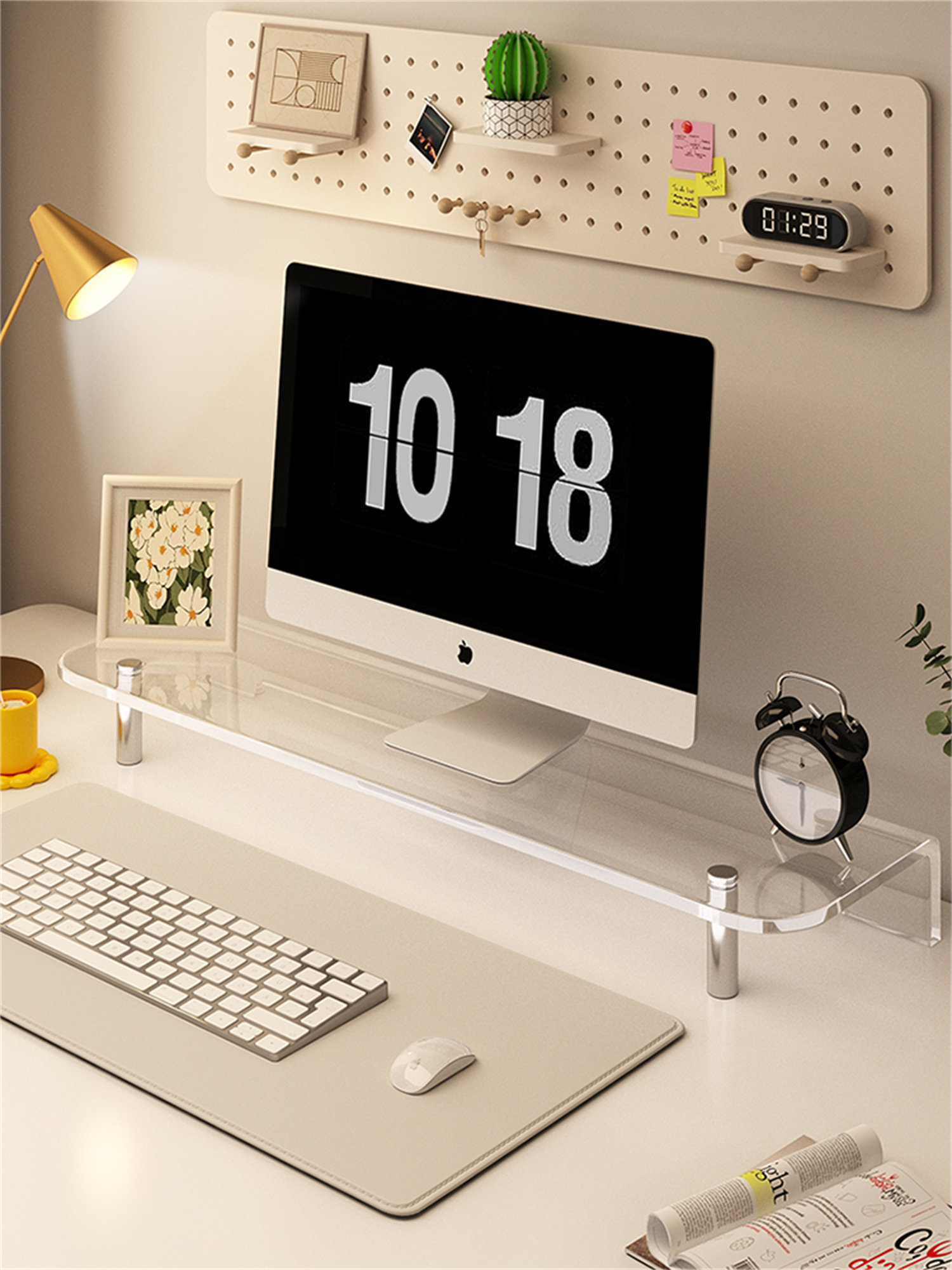 Orren Ellis Madelane Plastic Monitor Stand | Wayfair