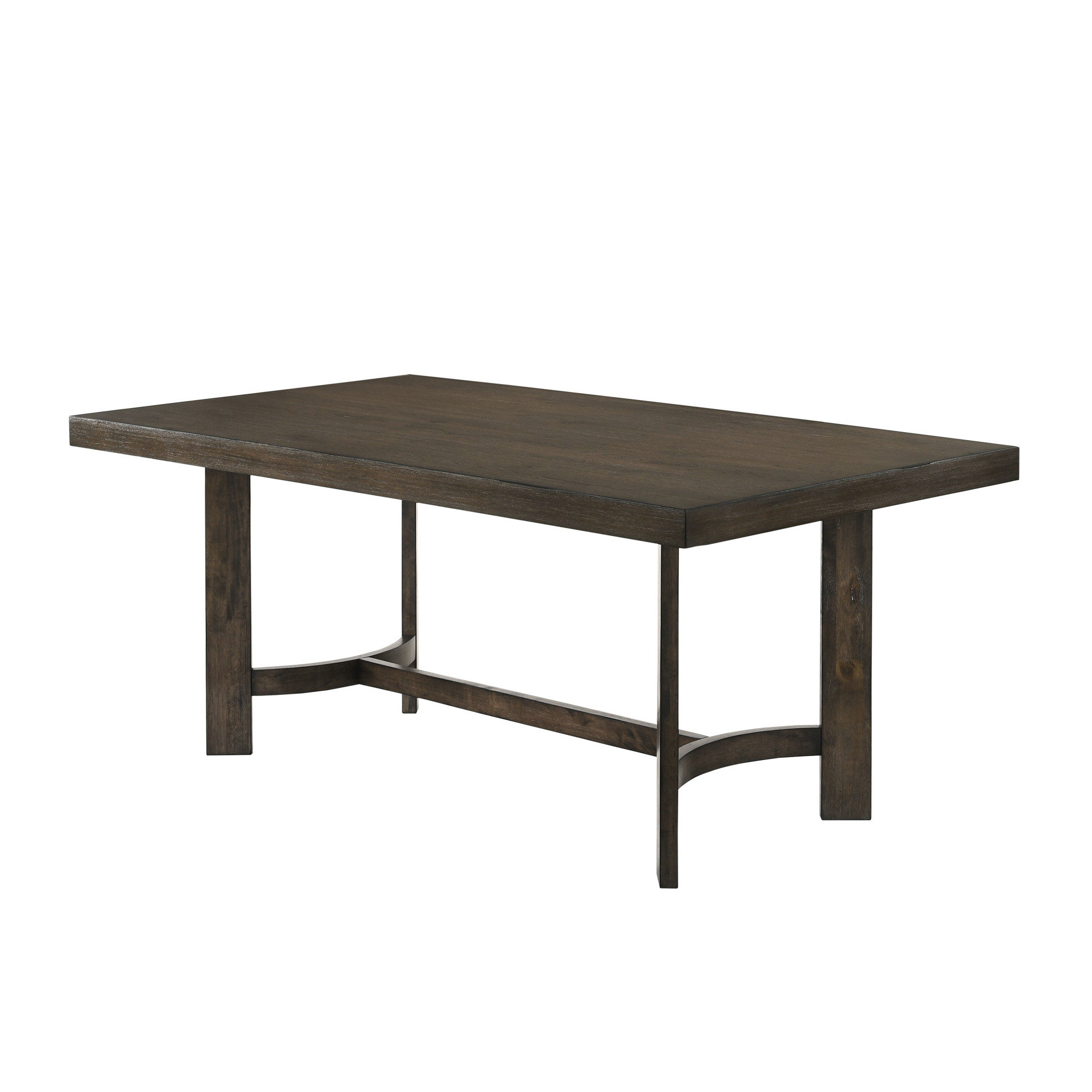 Ebern Designs Weathered Oak Finish Table - 2.5" Thick Tabletop ...